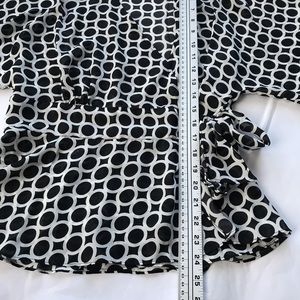 Kenar | Tops | Kenar Blouse Peplumwrap Blouse 6 Sheer Circle | Poshmark